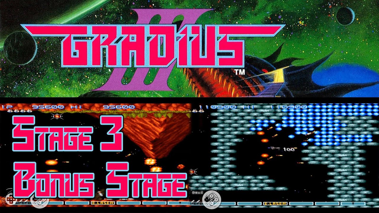 Gradius 3 | Gameplay | Snes | Secrets and Tips | Stage 3 - Volcanic ...