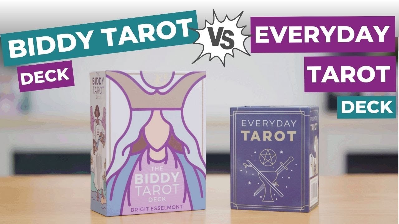 Biddy Tarot Deck vs Everyday Tarot Deck - YouTube