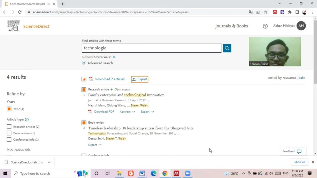 Cara Membuat Sitasi dan Daftar Pustaka di ScienceDirect - YouTube