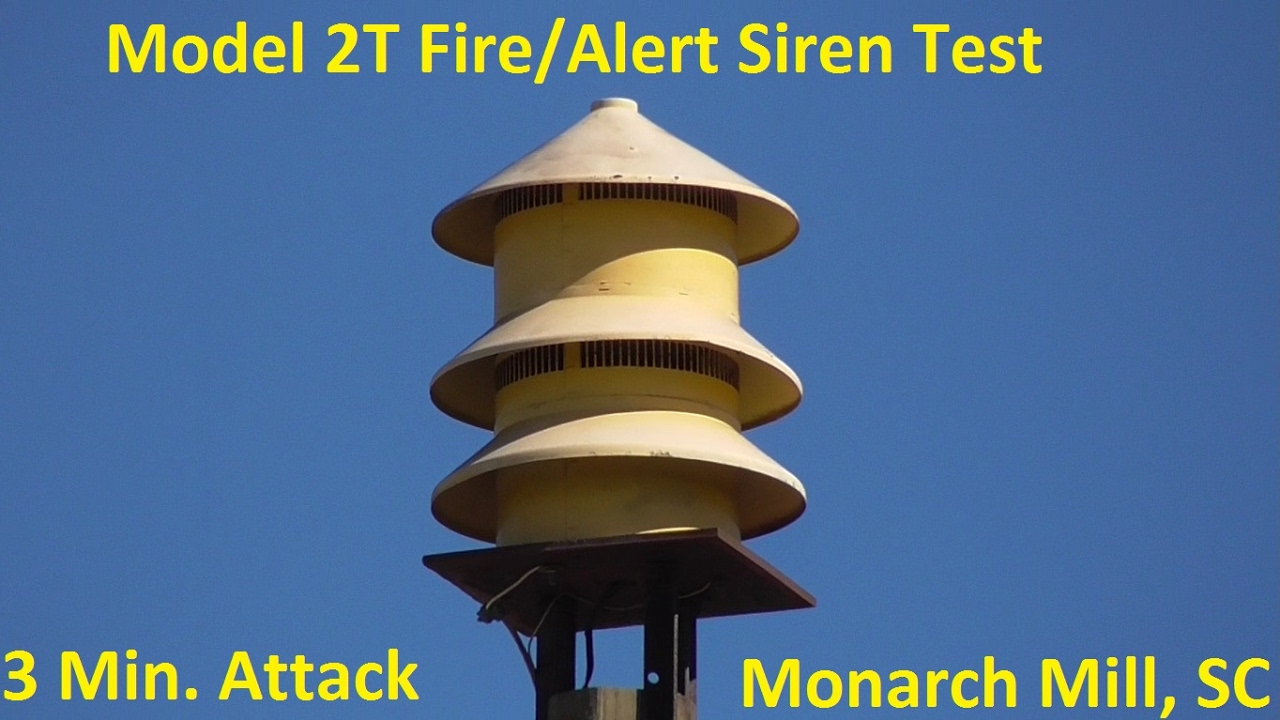 Federal Model 2T Fire Alert Siren Test, 3 Minute Attack Signal ...