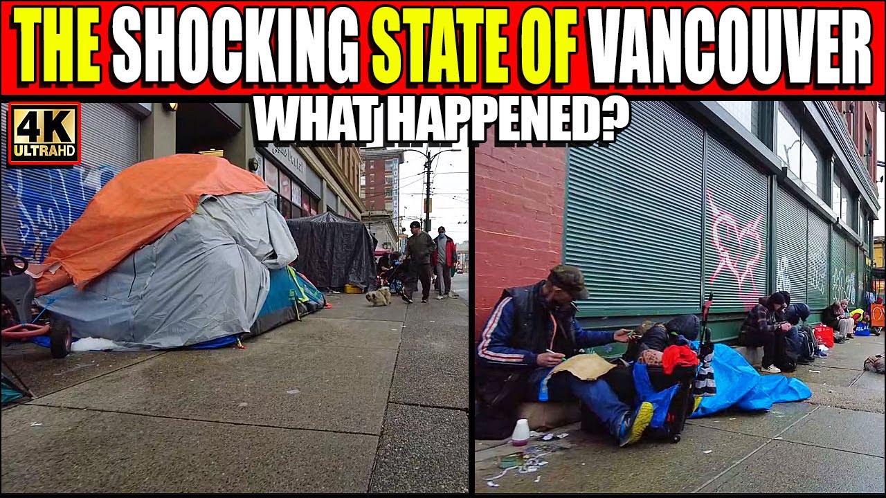 🚨 (4k) Homeless People Freezing On The Eastside Of Vancouver: Narrated ...