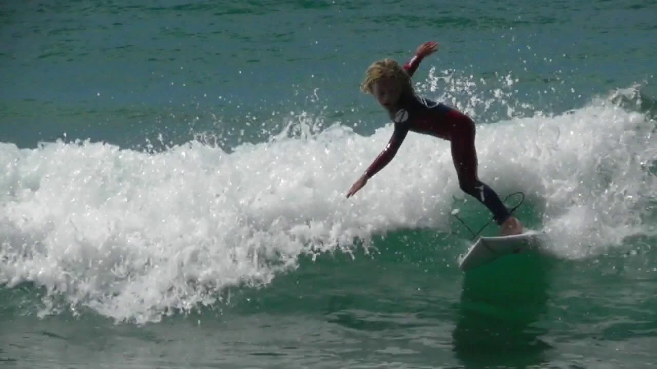 1st surf on DHD surfboards - YouTube