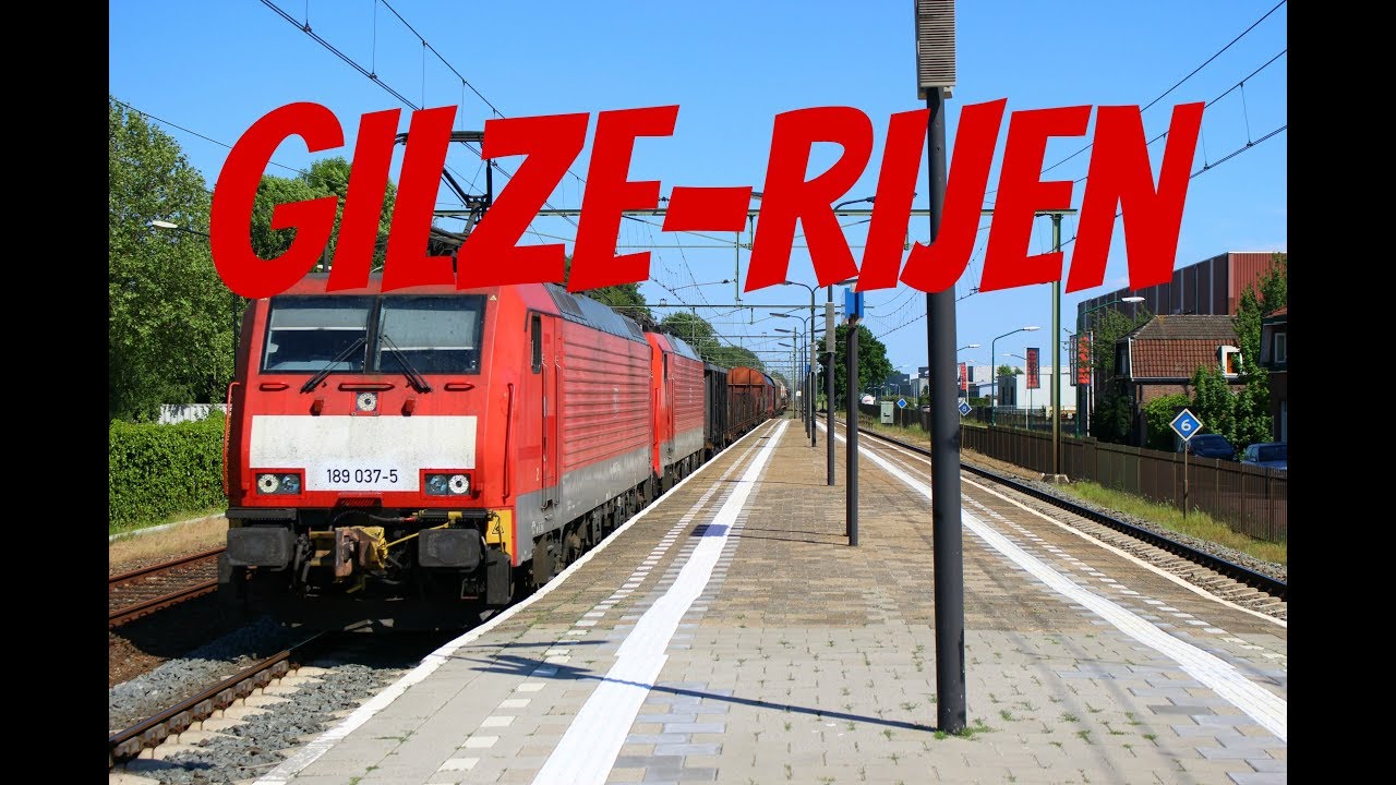 Treinen op station Gilze-Rijen! - YouTube