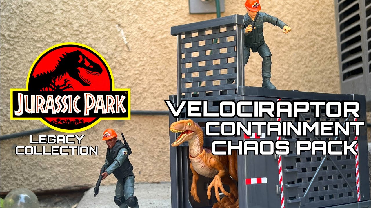 (NEW!!) Jurassic World Legacy Collection: Velociraptor Containment ...