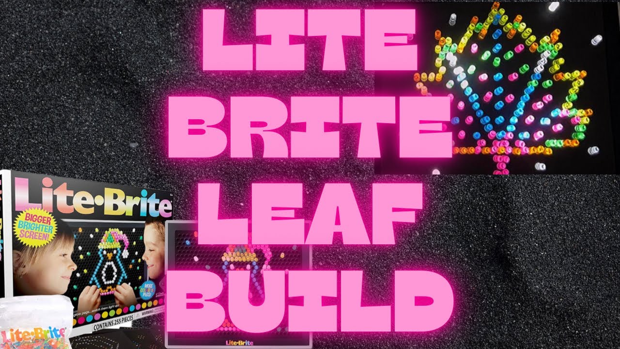 Lite Brite Leaf Design Build Toy Sensory Fall Kids Autumn Retro - YouTube