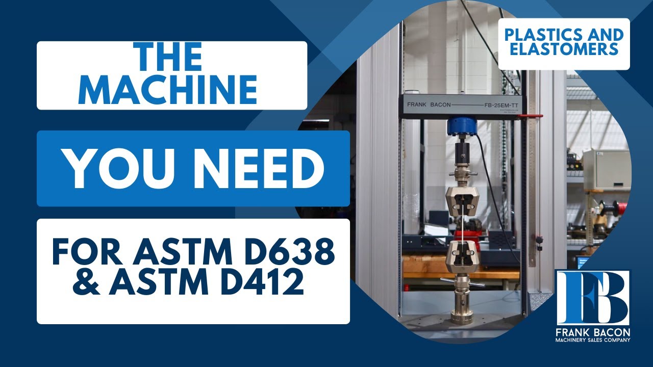 The Machine you need for ASTM D638 and D412 Testing - YouTube