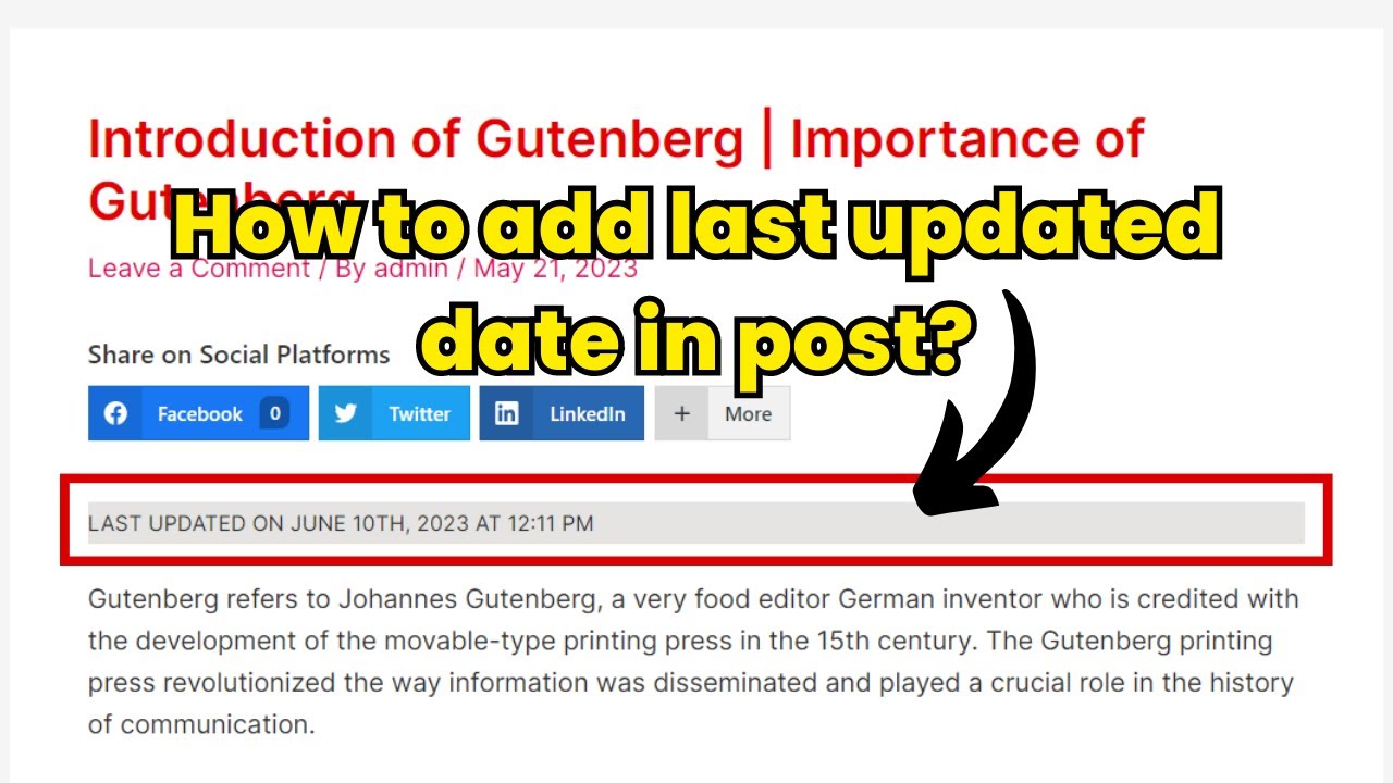 How To Add Last Updated Date In Post Add Last Update Date In Post how-to-add-last-updated-date-in-post-add-last-update-date-in-post