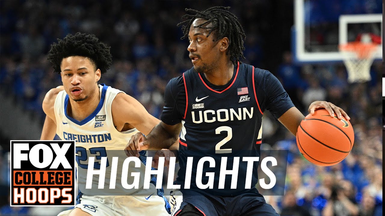 No. 1 UConn Huskies vs. No. 15 Creighton Bluejays Highlights | CBB on ...