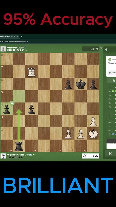 95% Accuracy AND A BRILLIANT MOVE ON CHESS.COM! #chess #chessgame #chessopening #games - YouTube