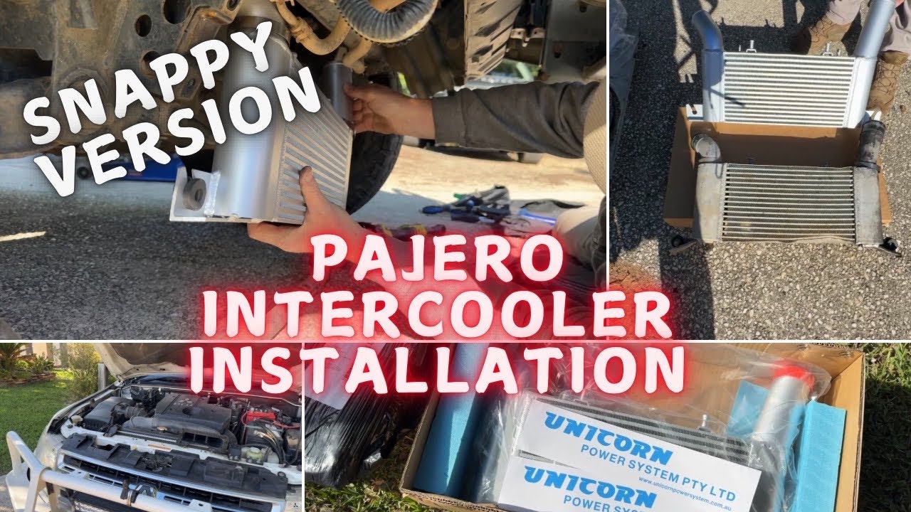 Complete Pajero Intercooler Installation in Under 10 Minutes | Gen 4 ...