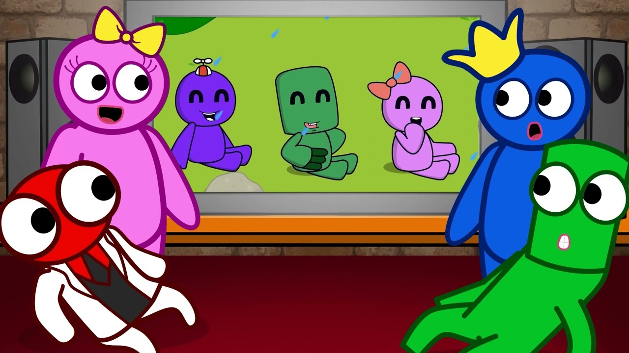 Rainbow Friends Reaction to rainbow friends animation #3| Rainbow ...
