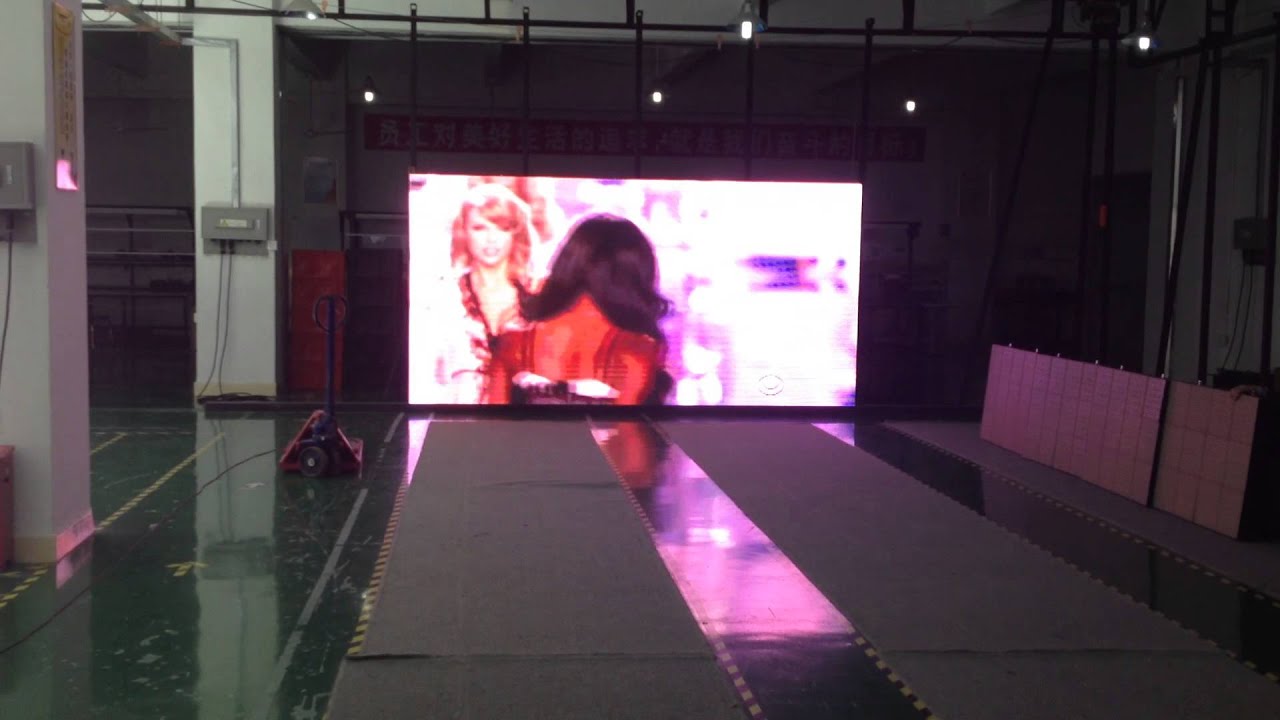 4X2m LED display video showing effect - YouTube