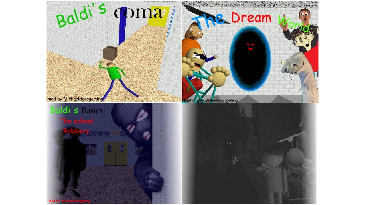 BALDI'S coma to baldi's basics the school robbery - YouTube