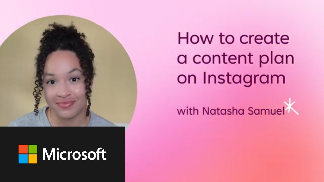 Microsoft Create | How to create a content plan for Instagram - YouTube