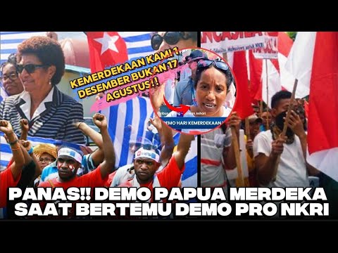 Panas!! Demo Papua Merdeka vs Pro NKRI Bertemu!! - YouTube