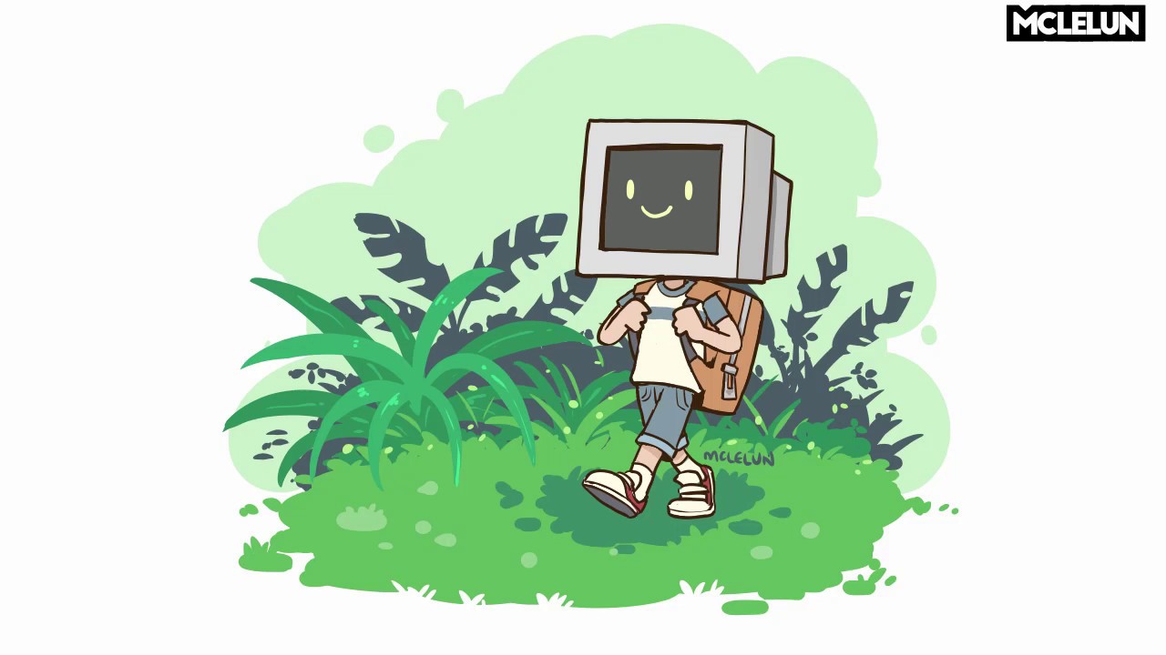 Medibang Paint Pro Drawing - Trekking Bushwalking Computer Boy - YouTube