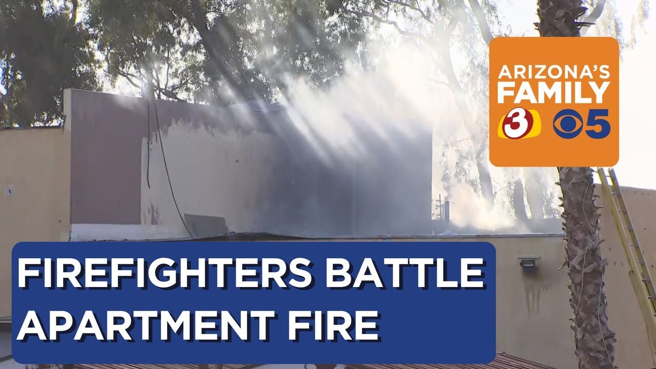 Fire breaks out at central Phoenix apartment - YouTube