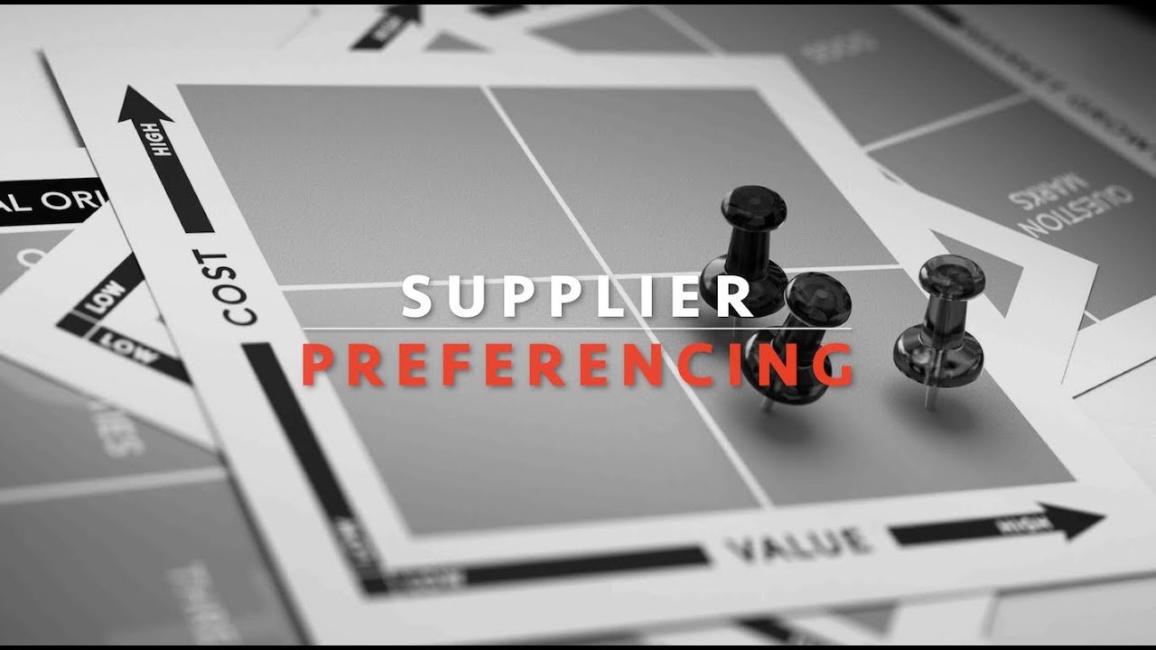 Supplier Preferencing The Sales Perspective - YouTube