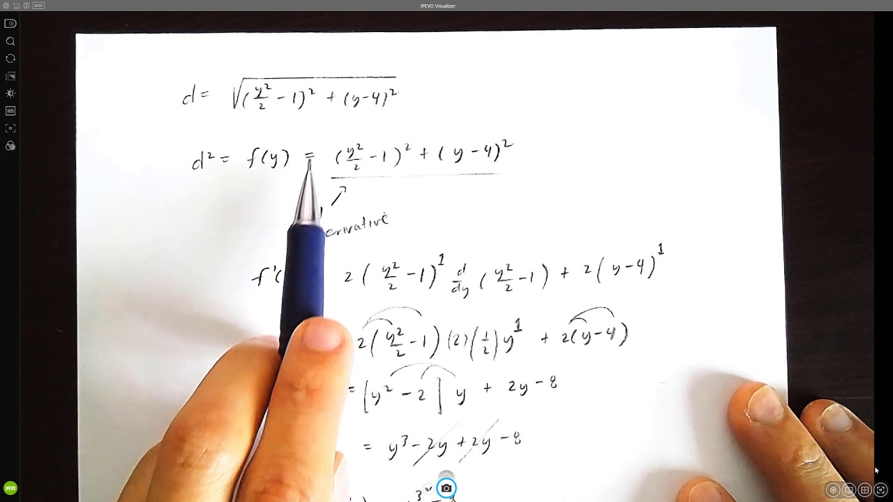Applications of Differentiation - Closest Distance to a Point - YouTube