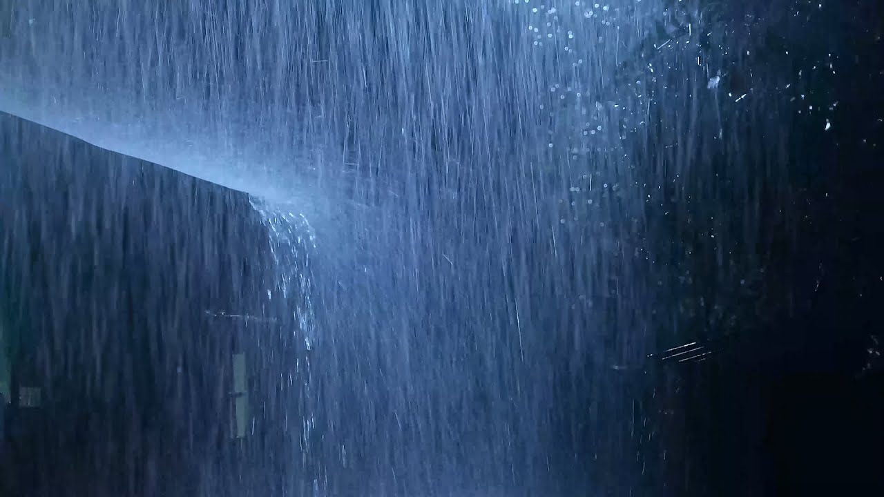 Rain Sounds on Roof - Torrential Rain and Thunder Rumbling on the Roof ...