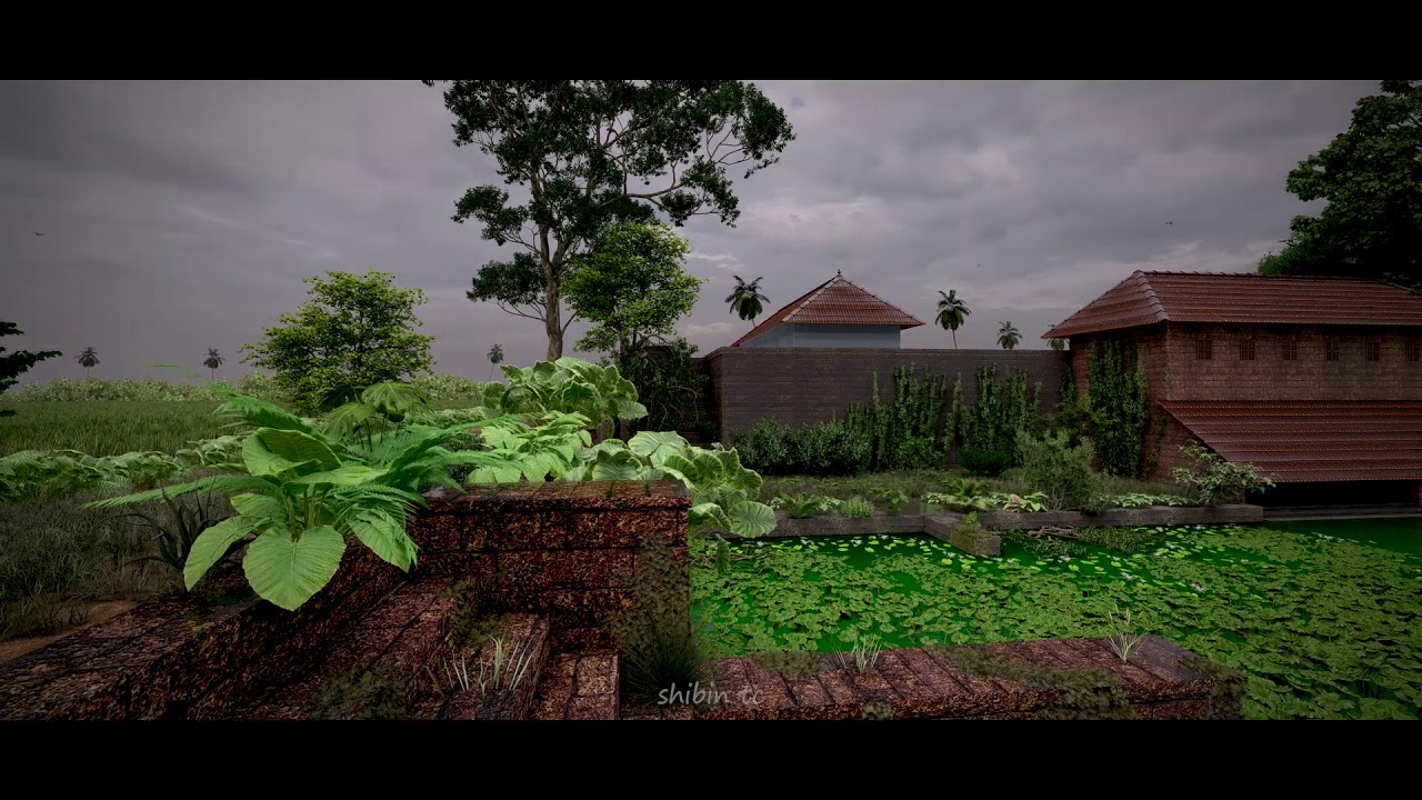 Traditional kerala kulam | lumion render | Kerala nalukettu - YouTube
