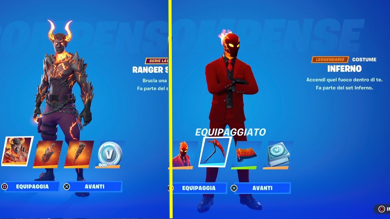 NUOVO PACCHETTO INFERNO SKIN e RANGER SPEZZACUORE - YouTube
