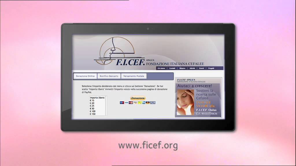 Ficef - donazione online - YouTube