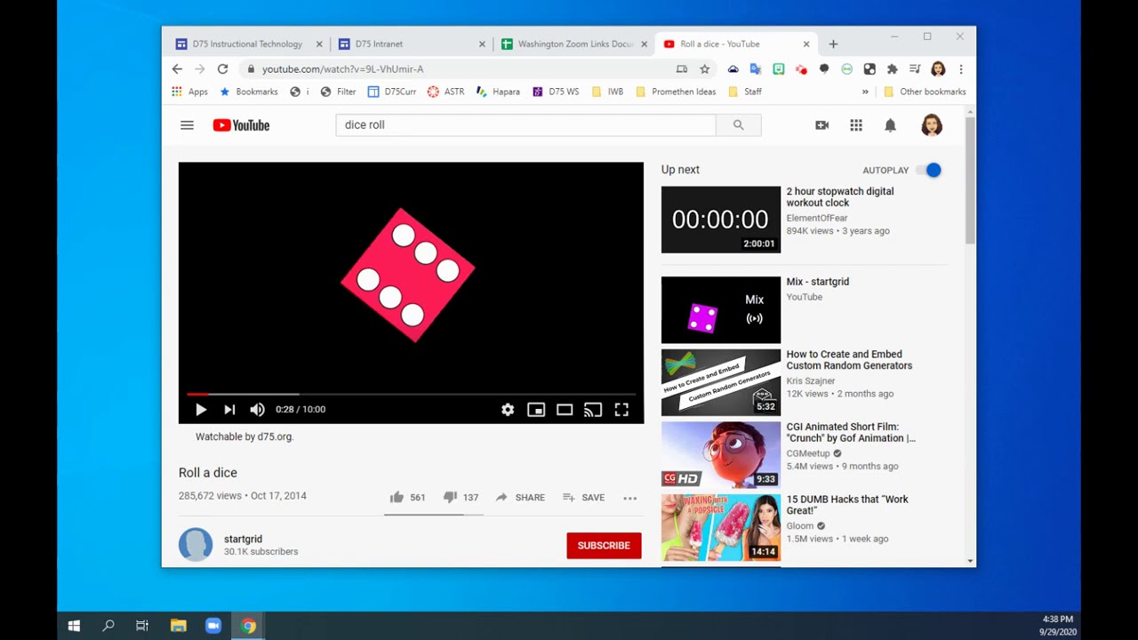 Dice Roll in Google Slides - YouTube