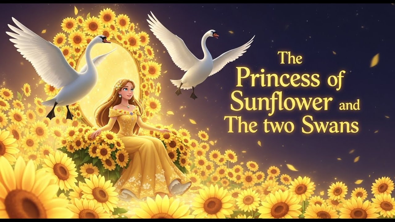 The Princess of Sunflower and The Swans | English Stories | Cartoons ...