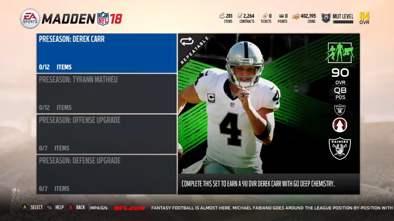 Madden 18 Ultimate Team Preseason Team Of The Week Information and ...
