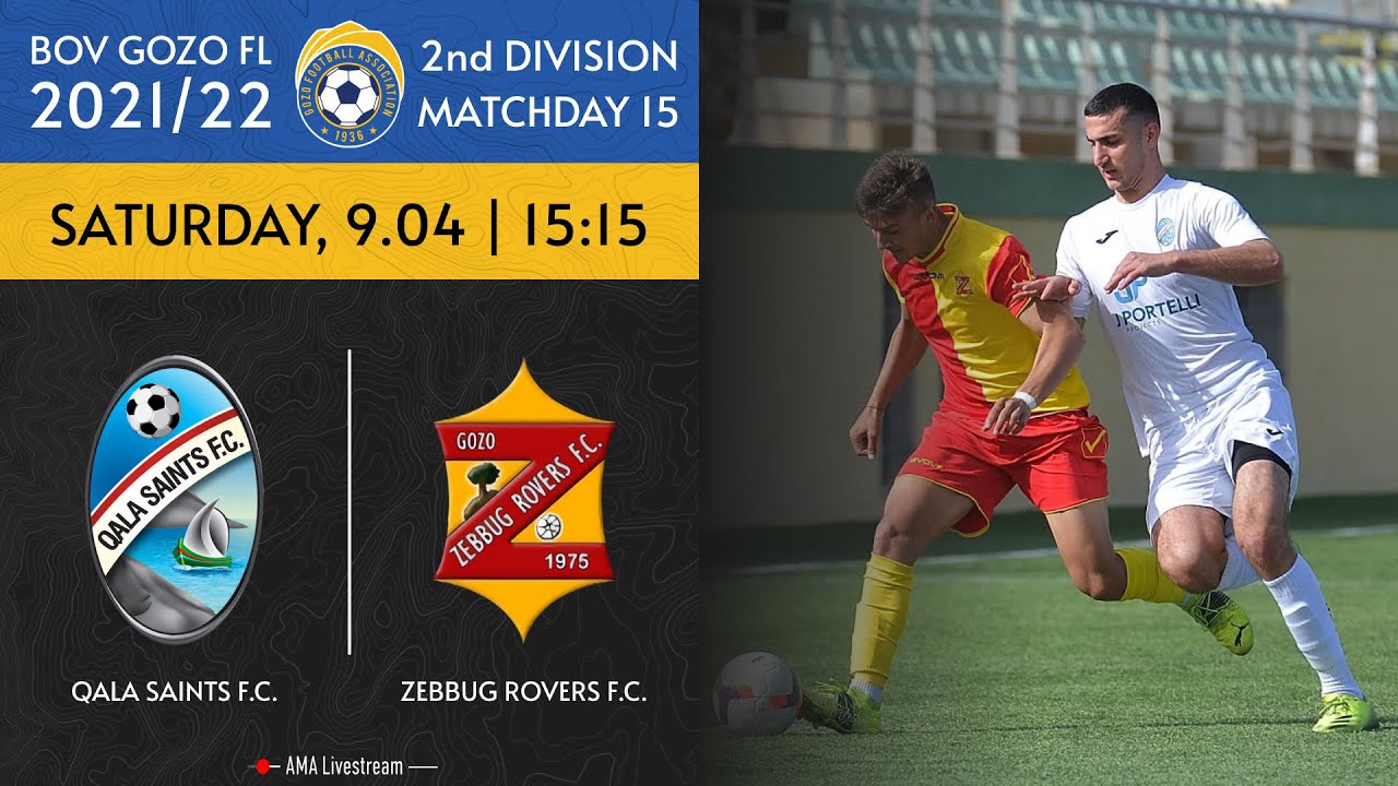 Qala Saints – Zebbug Rovers | BOV GFL 2nd Division | Matchday 15 | 15: ...