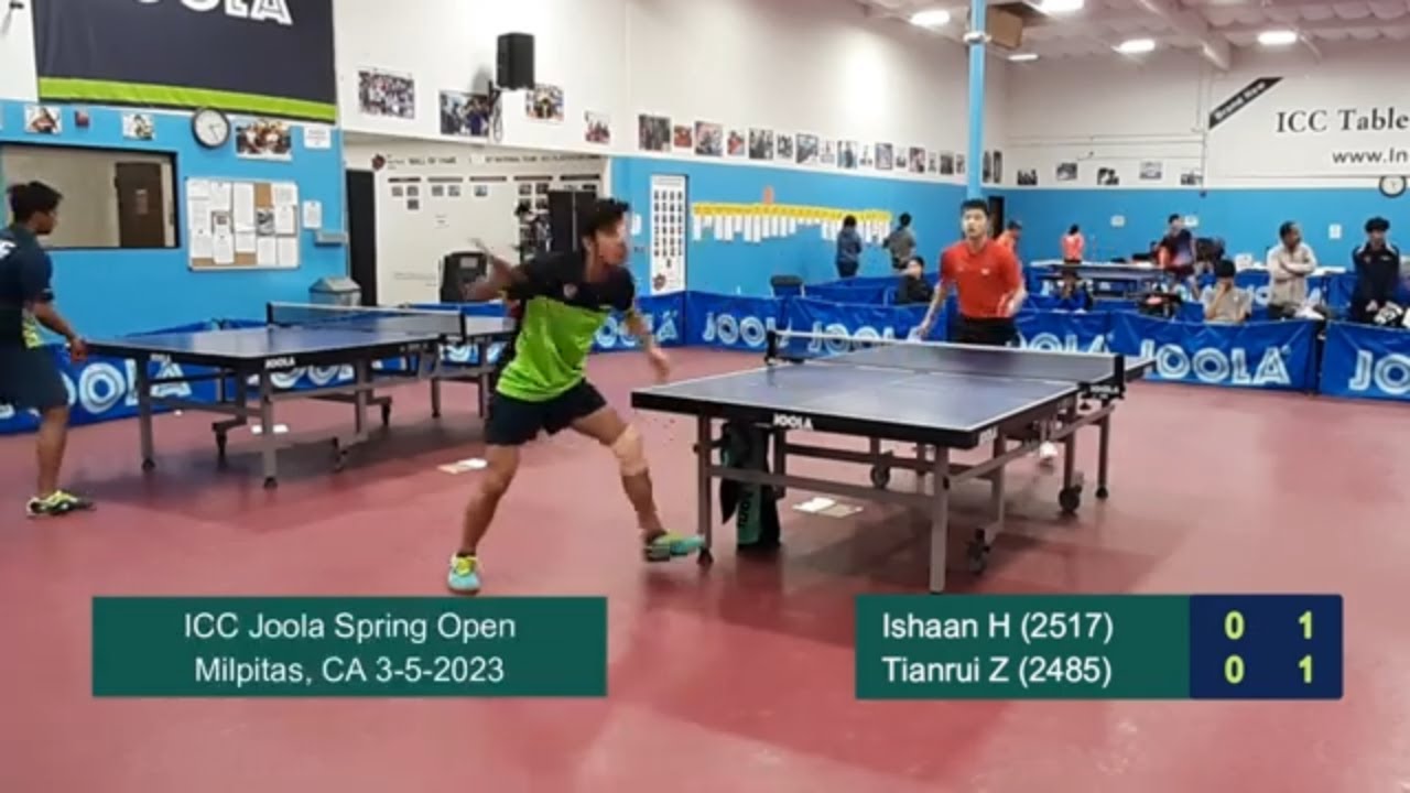 Ishaan Hingorani (2517) vs Zhang Tianrui (2485) at ICC Joola Spring ...