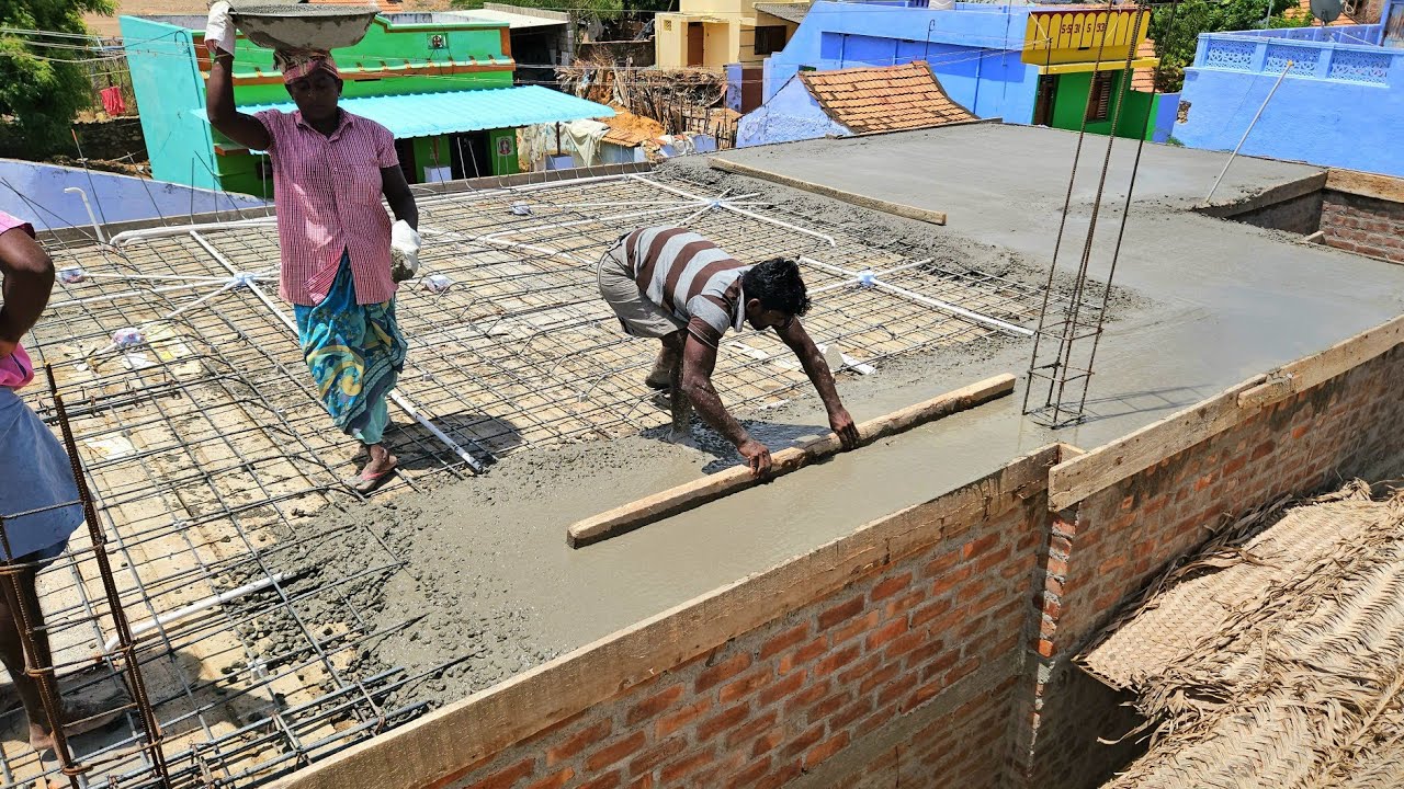 Reinforcement Roof Construction_Techniques of Roof Rcc Concrete|Roof ...