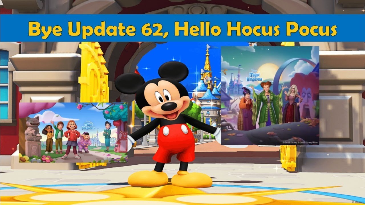 Bye Update 62, Hello Hocus Pocus | Disney Magic Kingdoms - YouTube