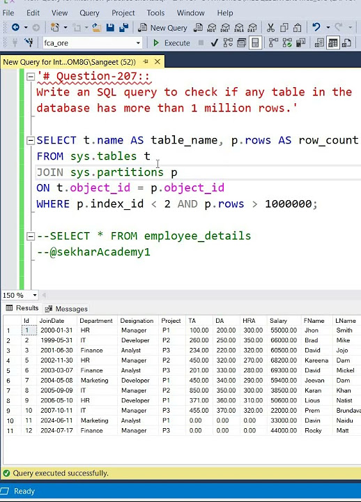 Sql Interview Question 207 Sql Mysql Oracle Interview Shorts Reels Coding