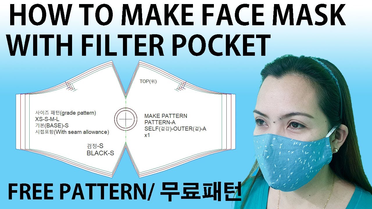 how to make a face mask-DIY mask-Criando uma máscara-Utwórz maskę-면 마스크 ...