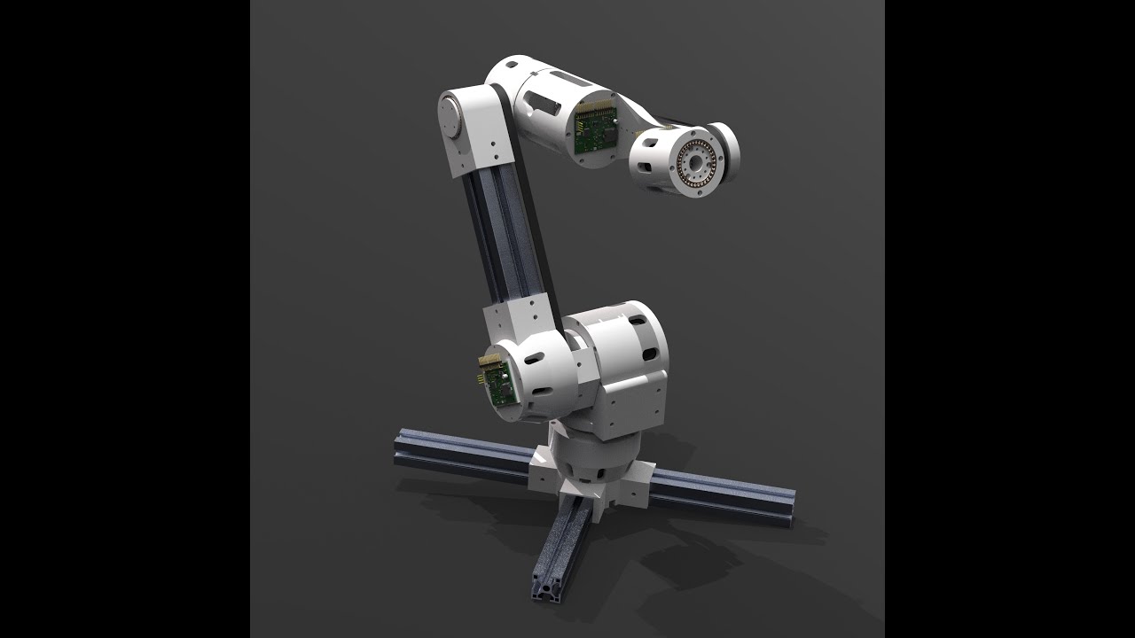 CM6 - Compliant 3D printed robotic arm - Render demo - YouTube