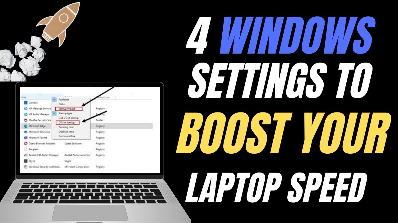 🚀 4 Windows Settings to Boost Laptop Performance! | Laptop Speed Barhao ...