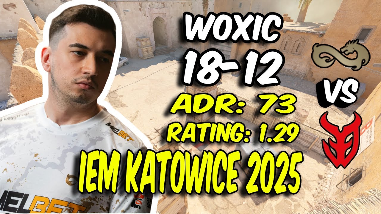 CS2 POV Eternal Fire woxic (18/12) vs 3DMAX (Dust2) IEM Katowice 2025 - YouTube