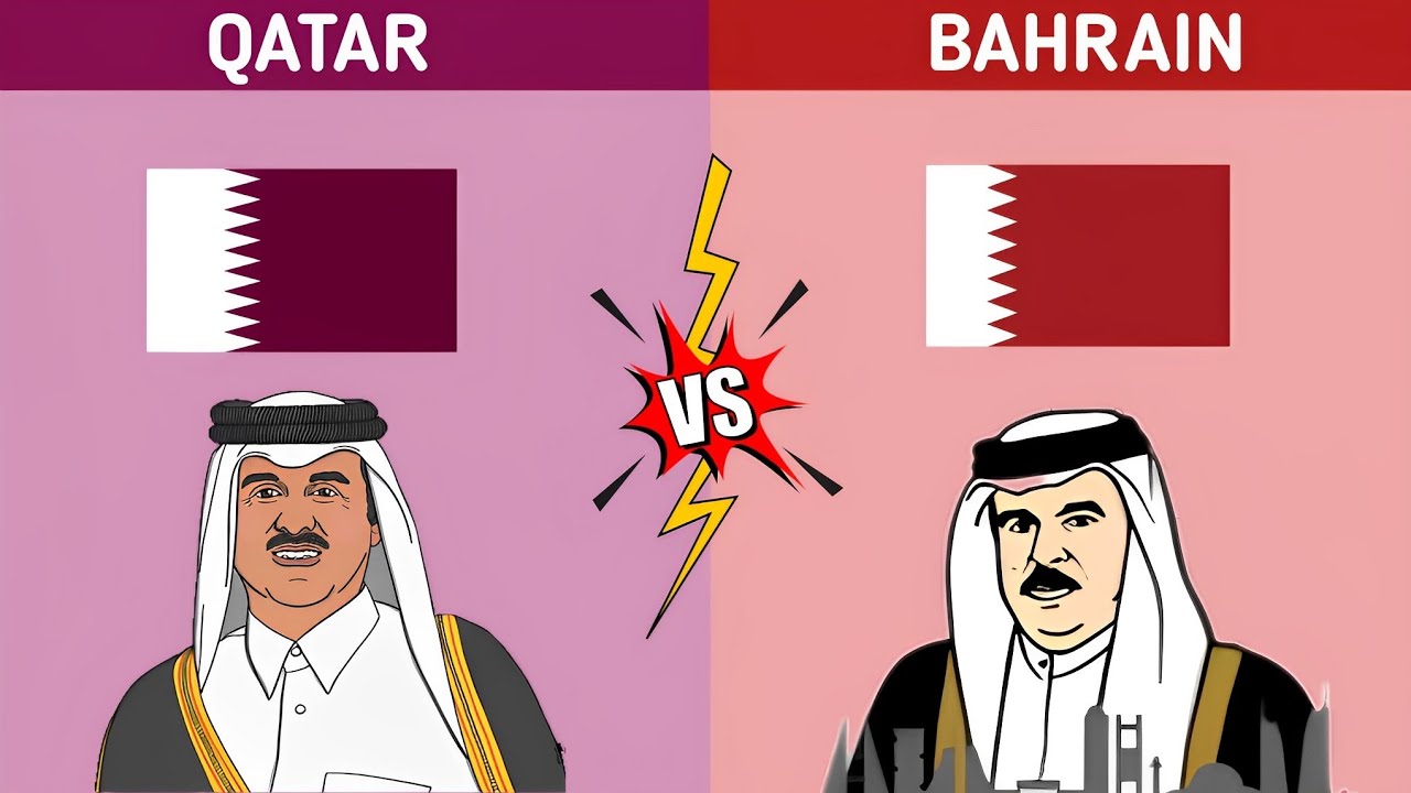 Qatar🇶🇦 vs Bahrain🇧🇭 Country Comparison | #Dataicon #QatarvsBahrain ...