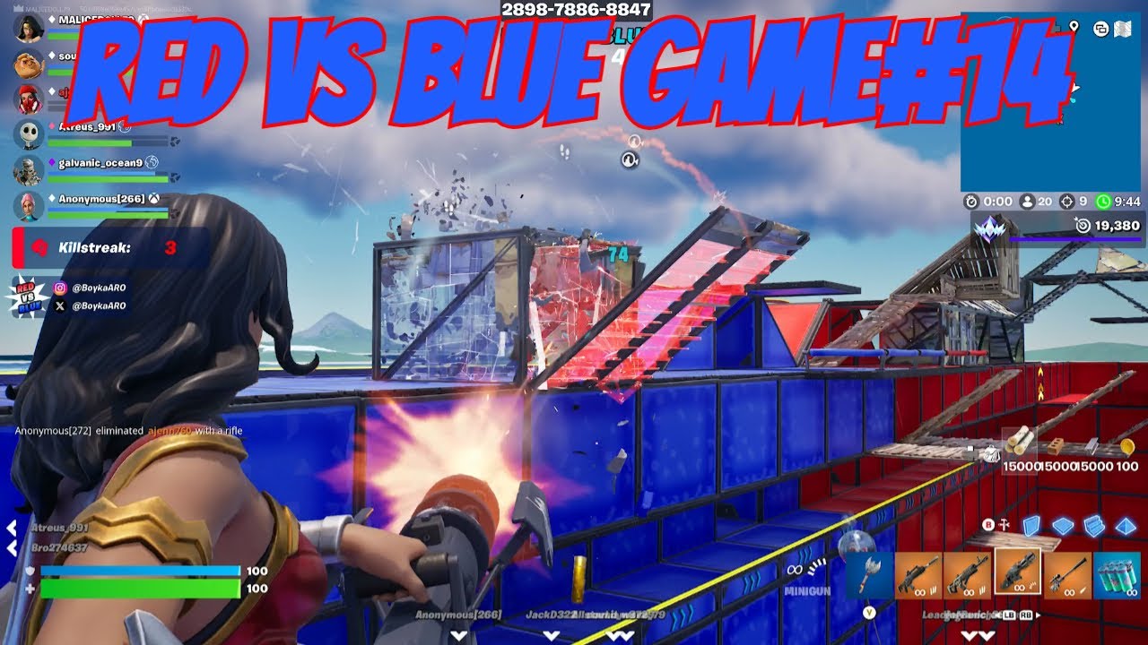 FORTNITE RED VS BLUE GAME#14 - YouTube