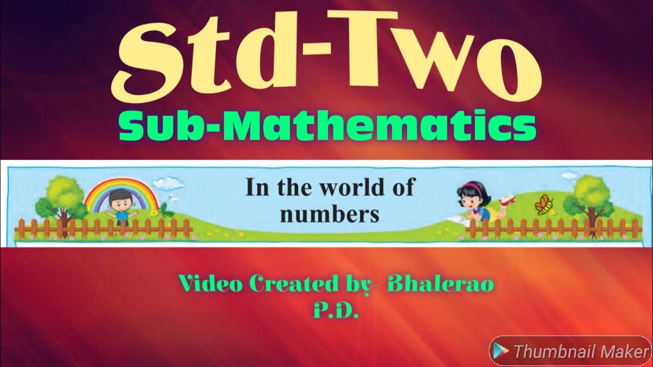 In the world of numbers |std-2|Math - YouTube