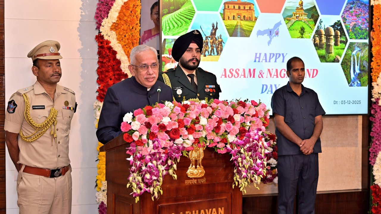 Hon'ble Governor of AP participated Nagaland and Assam Formation Day ...