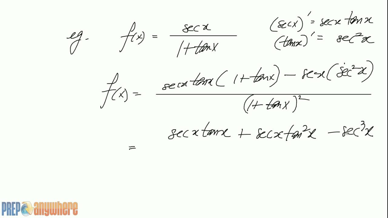 6 Ex3 Triple Chain Rule Example Of Trig Derivative YouTube 6 Ex3 Triple Chain Rule Example Of Trig Derivative YouTube