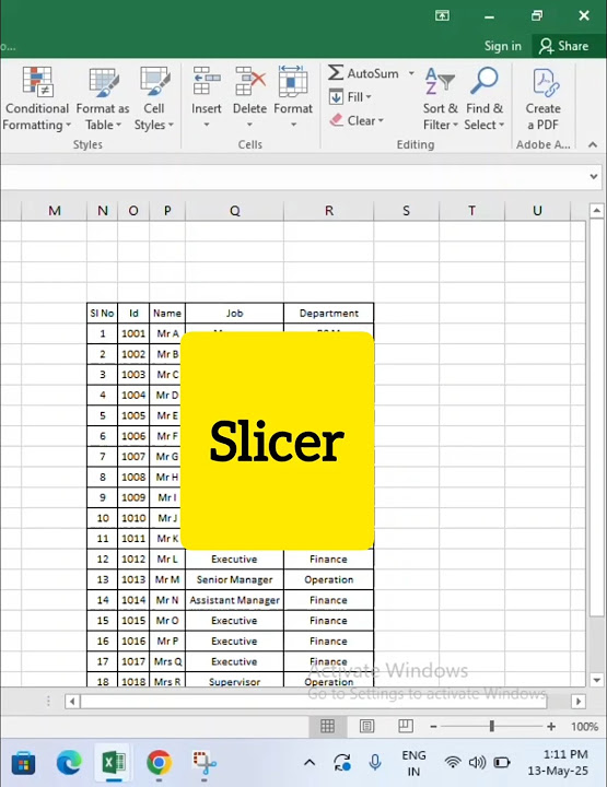 || How to use Slicer in Excel | Advance Filter uses through Slicer ...