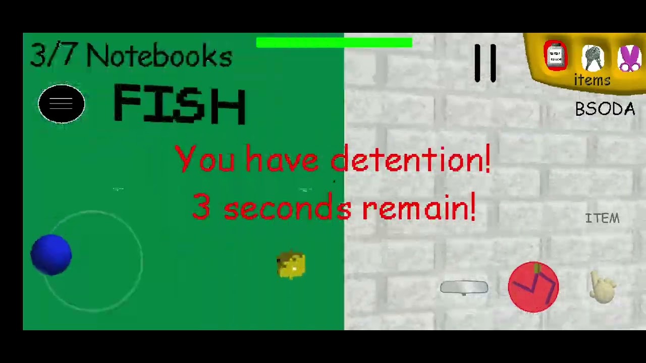 baldi's love fish mod menu with sounds - YouTube