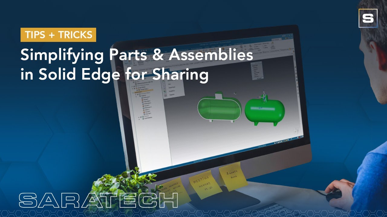 Simplifying Parts and Assemblies in Solid Edge for Sharing - YouTube