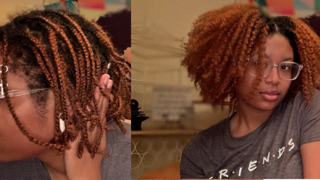 SOFT FLUFFY BRAID OUT 4C HAIR | Mini Braids Transformation | AMBeauty ...