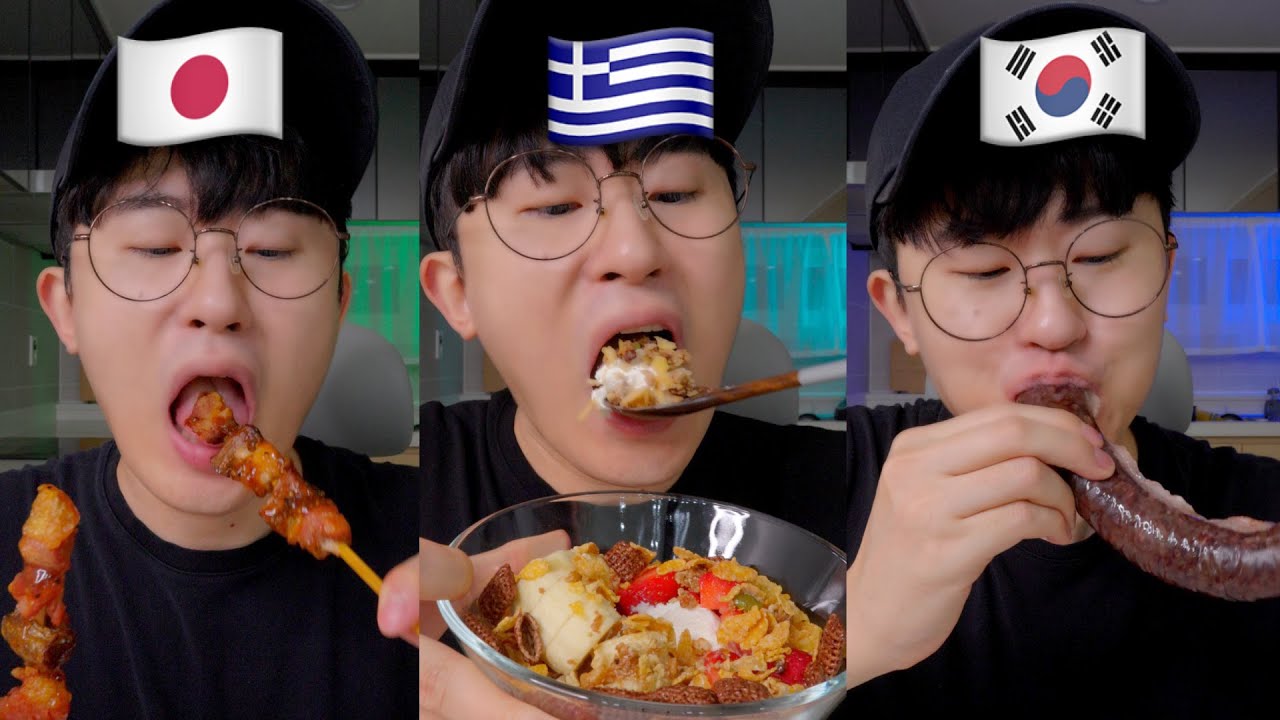 World Food Battle | Japan vs Greece vs Korea - YouTube