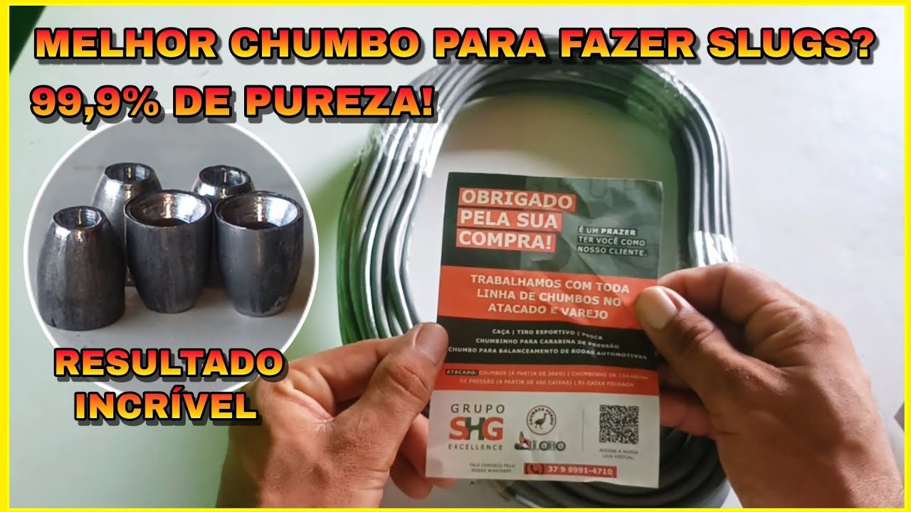 Melhor FIO DE CHUMBO para FABRICAÇÃO de SLUGS - YouTube
